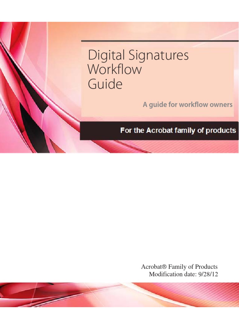 Adobe - Digital Signatures Workflow Guide | PDF | Portable Document ...