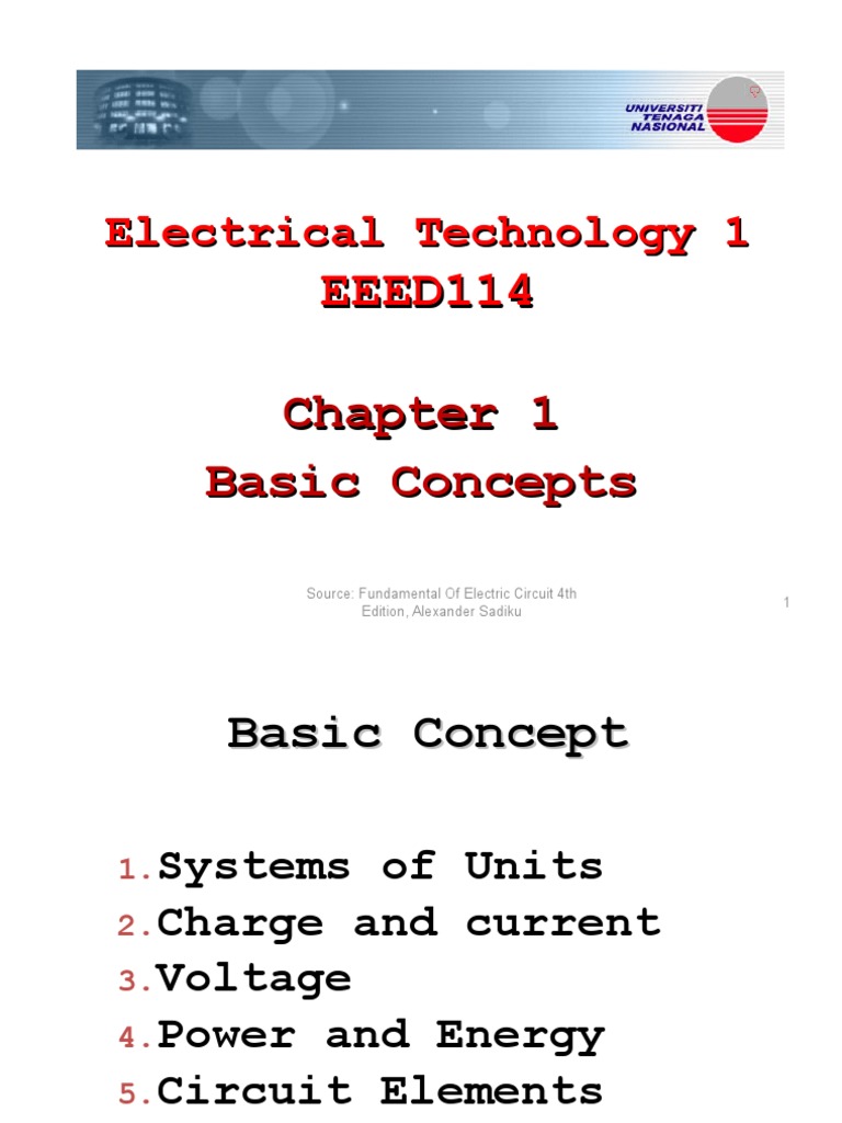 Chapter 1 | PDF | Passivity (Engineering) | Electric Current