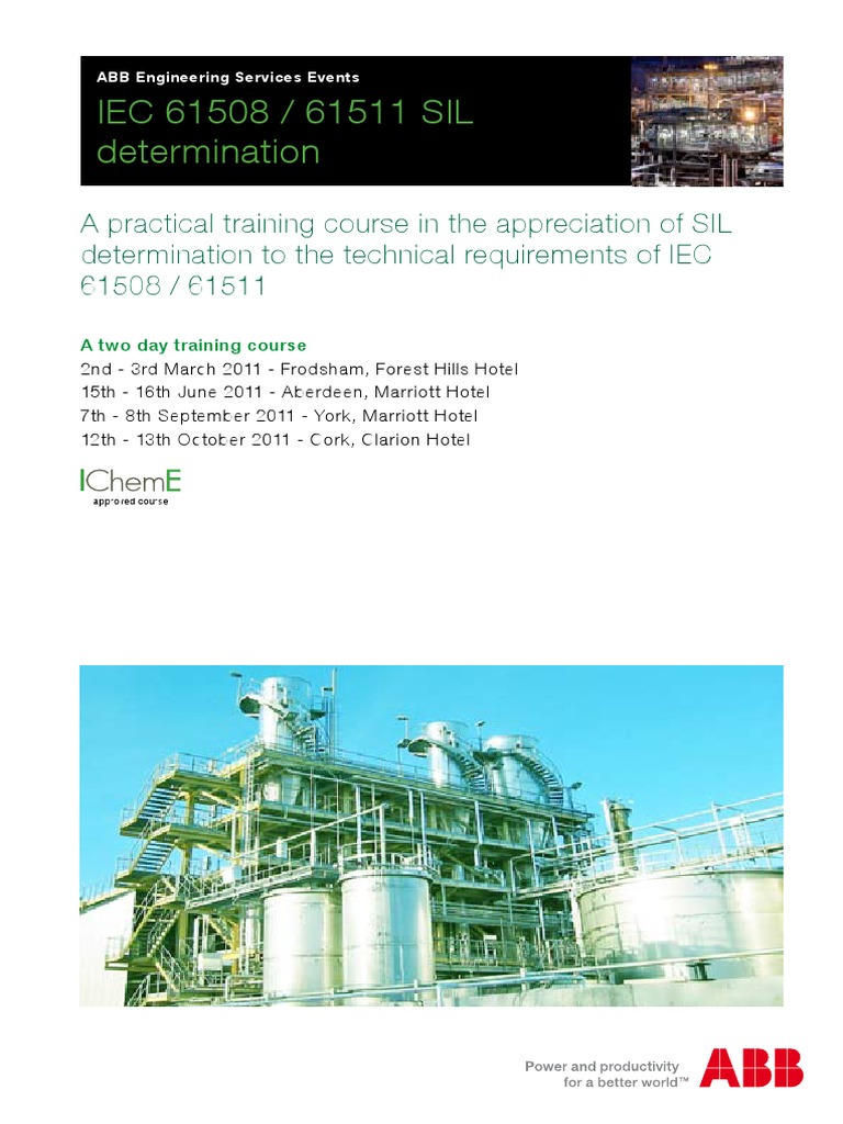 IEC 61508/61511 SIL Training Course | PDF | Safety | Prevention