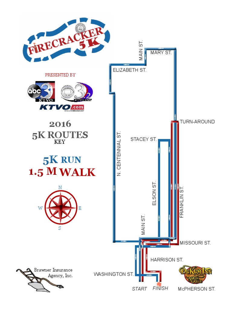2016 Firecracker 5K Map | PDF