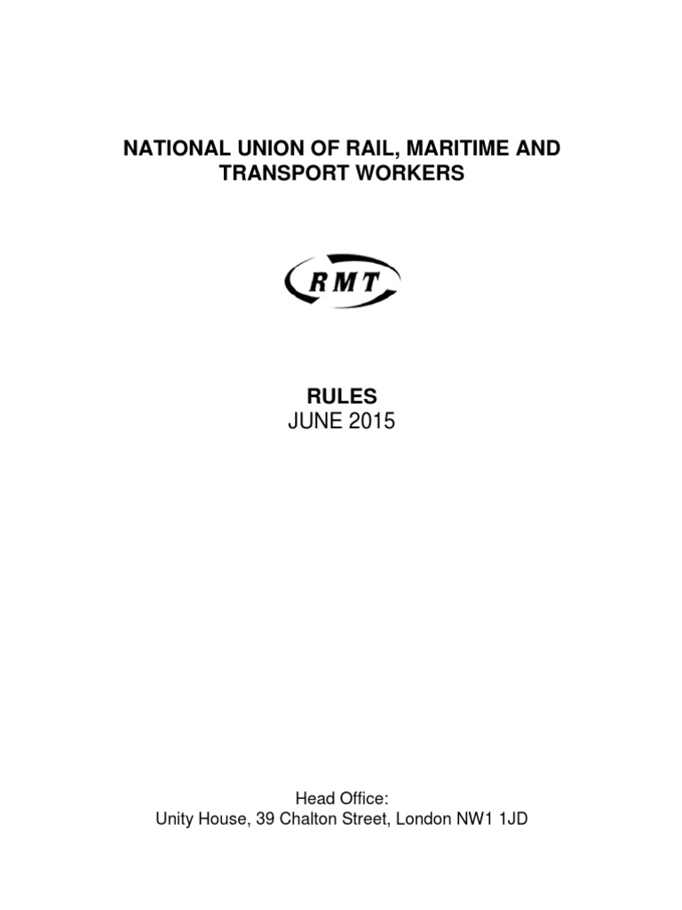 RMT Rule Book | PDF | Committee | Presidents Of The United States