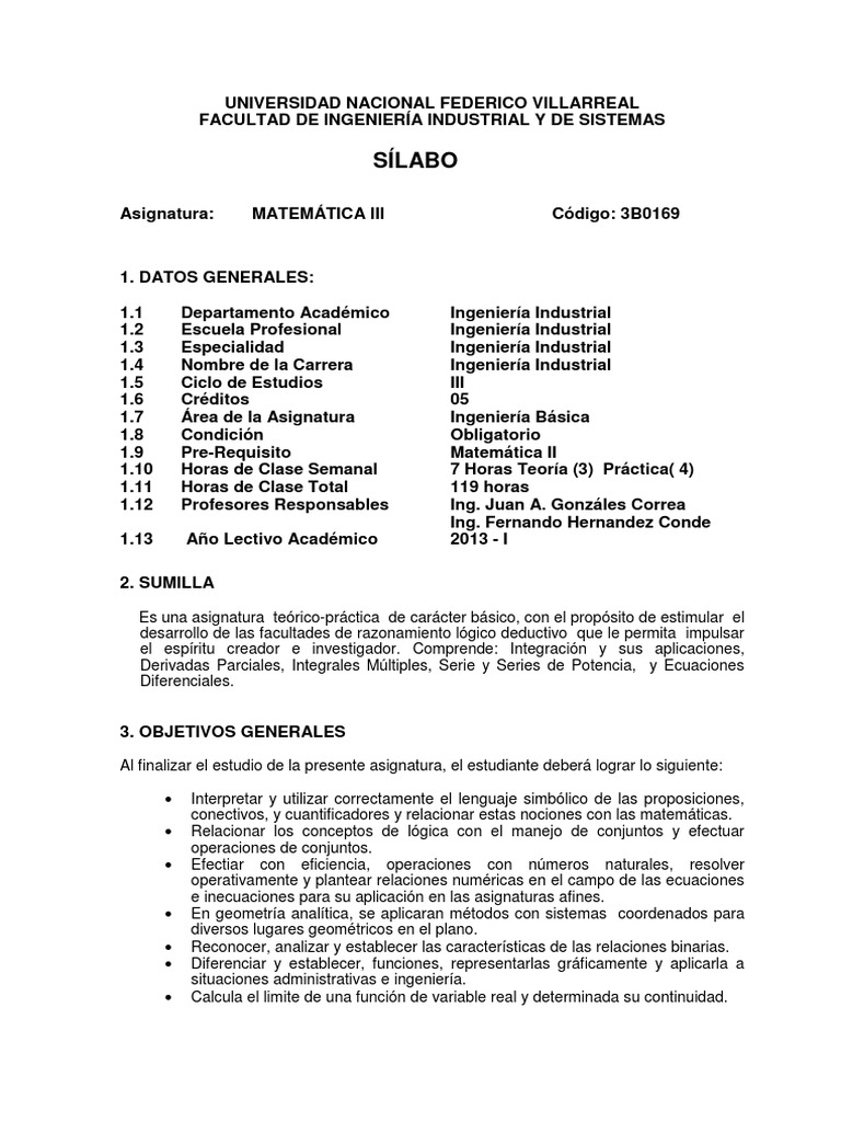 Matematica III | PDF | Integral | Derivado