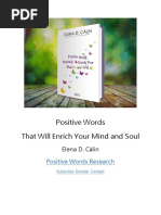 50 Positive Words List | PDF