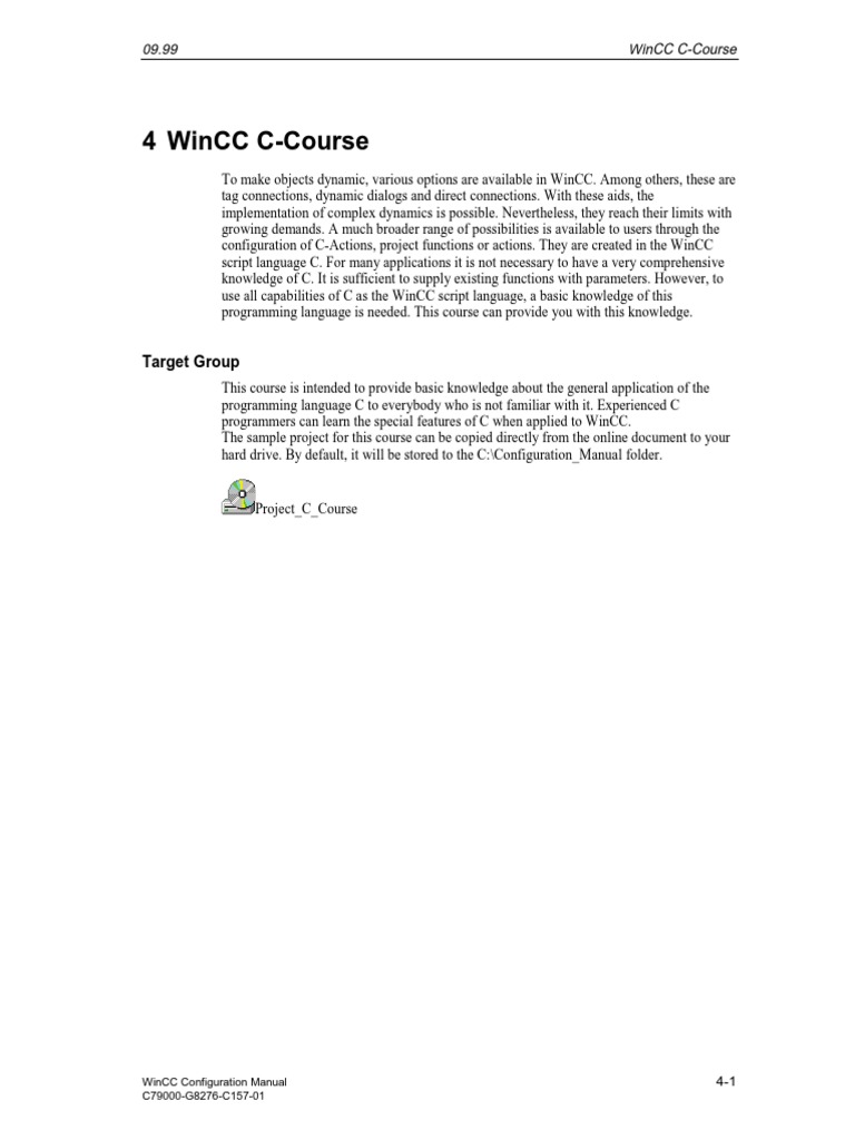 WinCC C-Course PDF | PDF | Data Type | Integer (Computer Science)