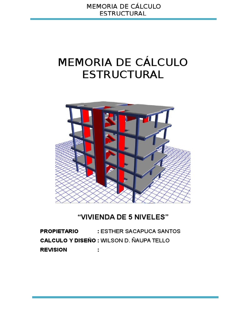02 Memoria de Calculo - Vivienda | PDF | Fundación (Ingeniería) | Análisis estructural