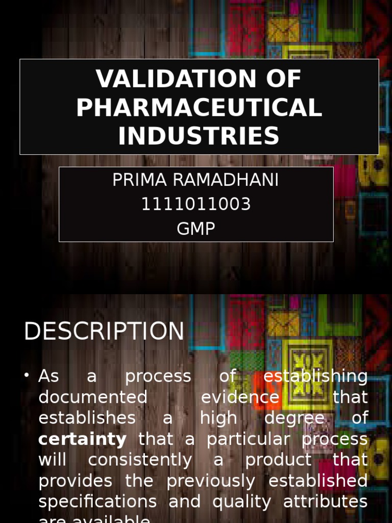 Pharmaceutical Validation Processes Explained | PDF | Verification And ...
