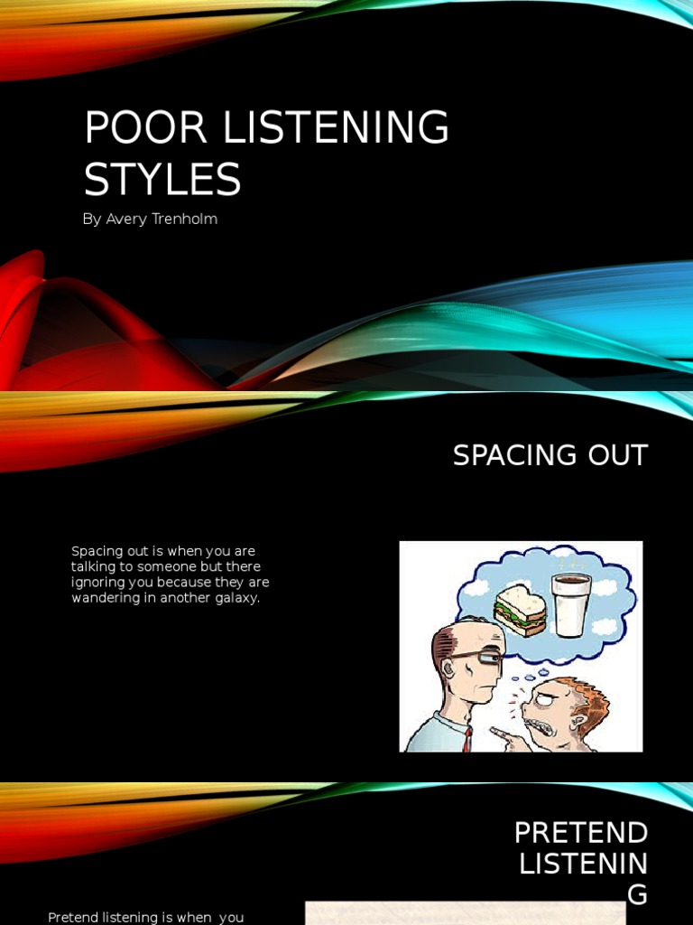 Poor Listening Styles | PDF | Career & Growth | Self-Improvement