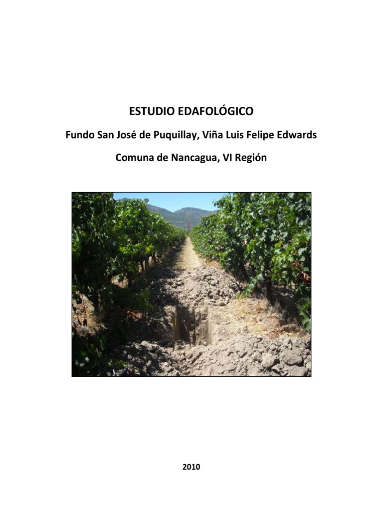 ESTUDIO EDAFOLOGICO | Irrigación | Suelo
