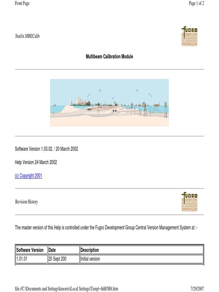 Multibeam Calibration Module | PDF | Graphical User Interfaces ...