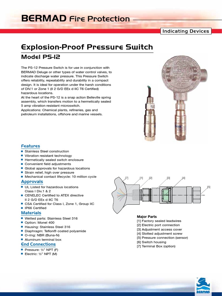 Pressure Switch | PDF | Switch | Electrical Engineering