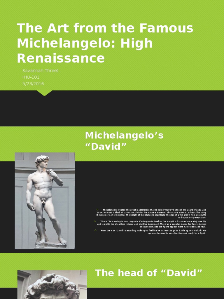 The Art From The Famous Michelangelo - POWERPOINT | PDF | Michelangelo ...