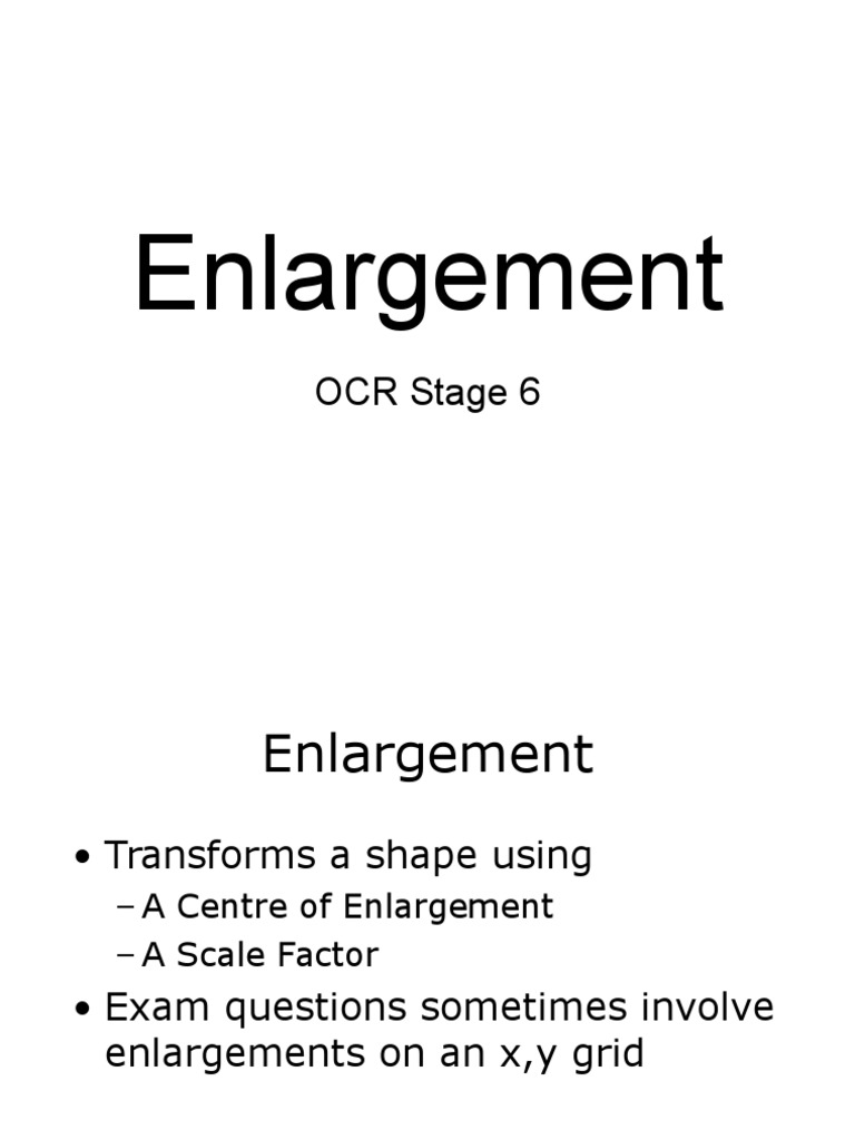 Grade 6 Enlargement Techniques | PDF | Teaching Methods & Materials