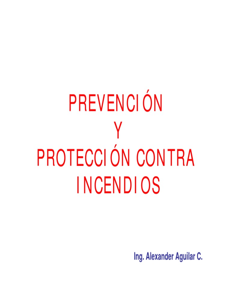 Prevencion y Proteccion Contra Incendios | PDF | Redox | Combustión