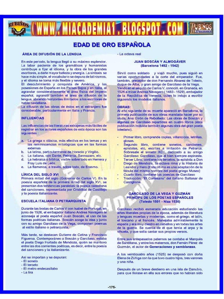 Edad de Oro Espanola PDF | PDF