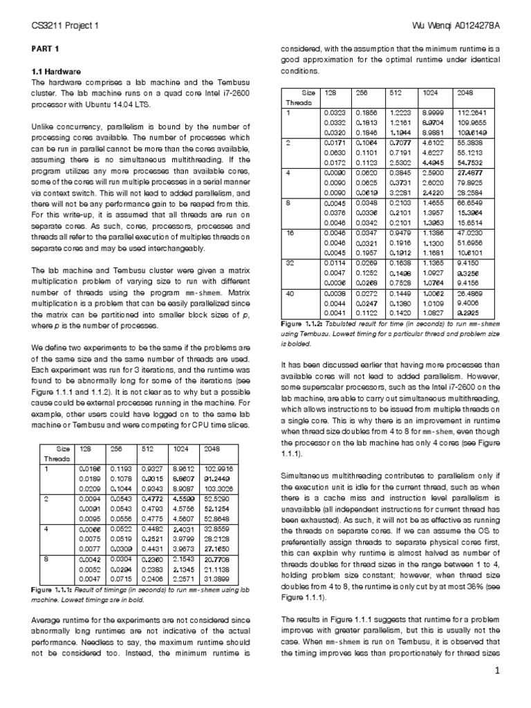 Analysis Of Parallel Speedups Pdf Parallel Computing Significant Figures
