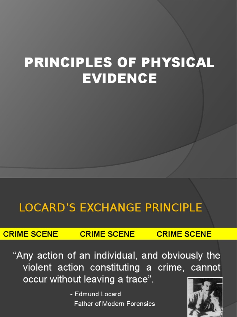 Principles of Evidence | PDF | Yarn | Fingerprint