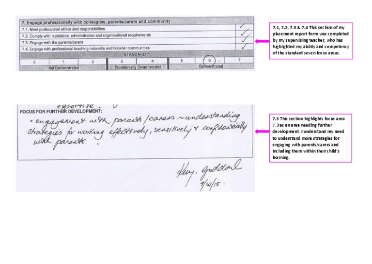Standard 7 - Placement Extracts | PDF | Career & Growth