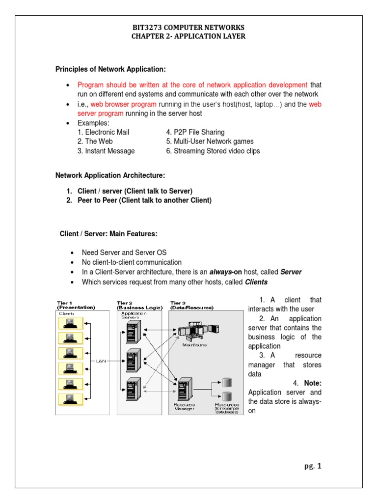 Chapter 2: Application Layer | PDF | File Transfer Protocol | Hypertext Transfer Protocol