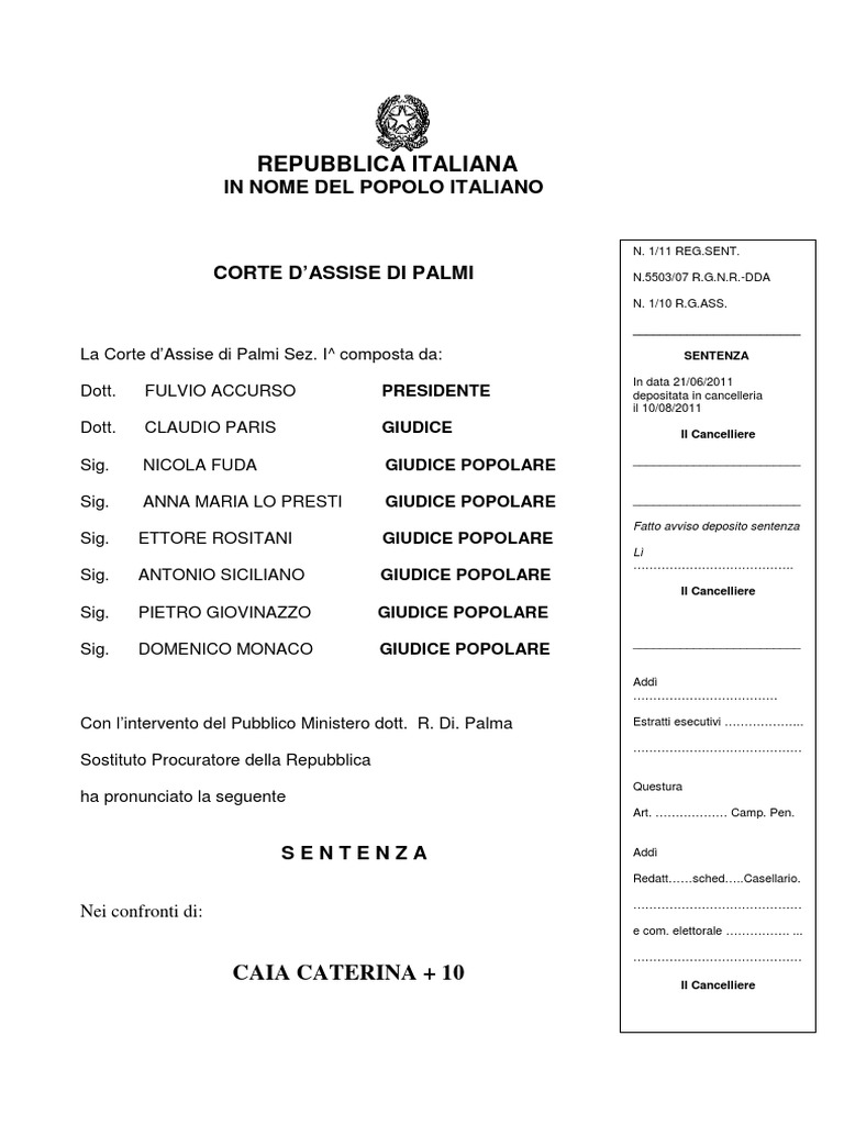 Sentenza Completa PDF | PDF