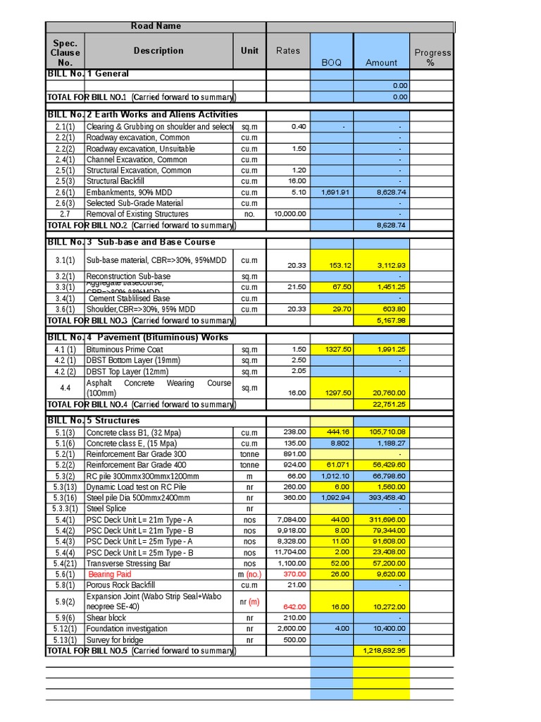 BOQ Bridge | Deep Foundation | Asphalt