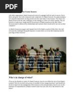 Family Constitution Sample Template | PDF | Employment | Leadership