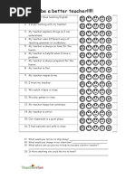 Teacher Evaluation Feedback Form | PDF