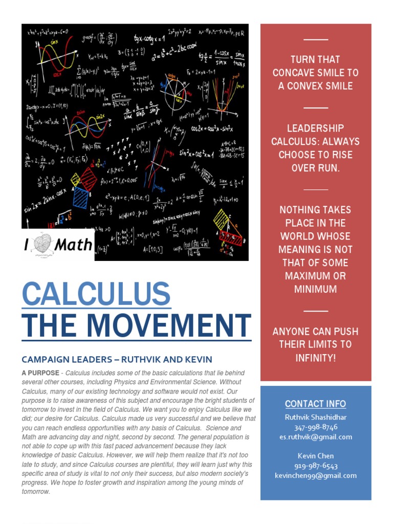 Calculus Flyer | PDF | Business | Social Science