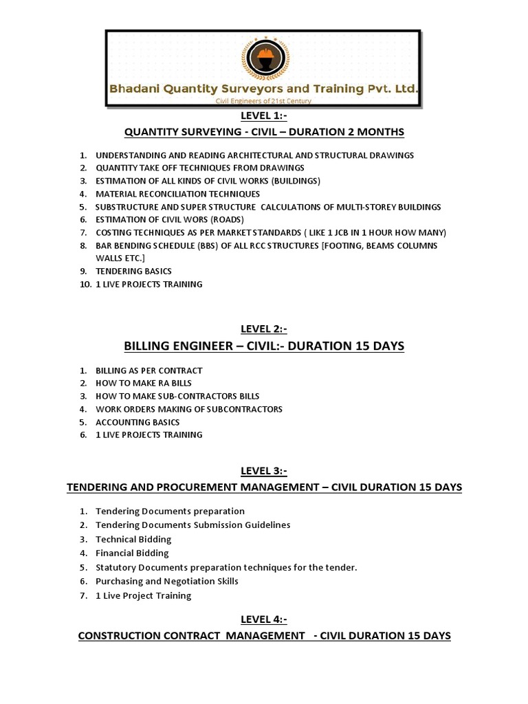Quantity Surveying Handbook | PDF | Project Management | Economic Sectors