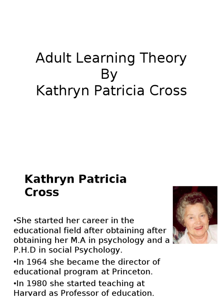 Adult Learning Theory | PDF