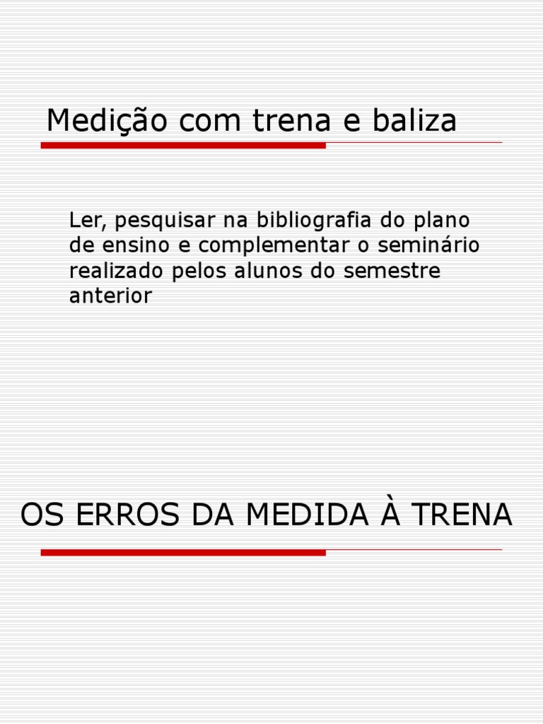 Os principais erros na medição com trena e como corrigi-los | PDF ...