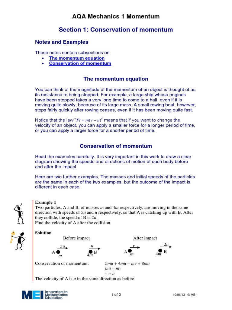 Conservation of Momentum | PDF | Momentum | Collision