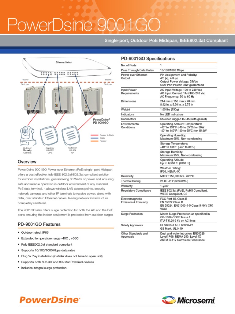 PD 9001GO Datasheet | PDF | Networks | Computer Networking