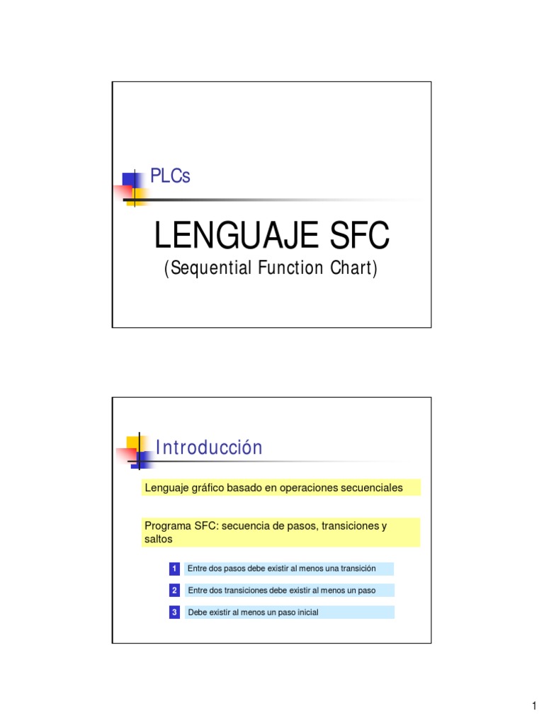 Clase 9.2 - Lenguaje SFC | PDF | Programación de computadoras | Informática