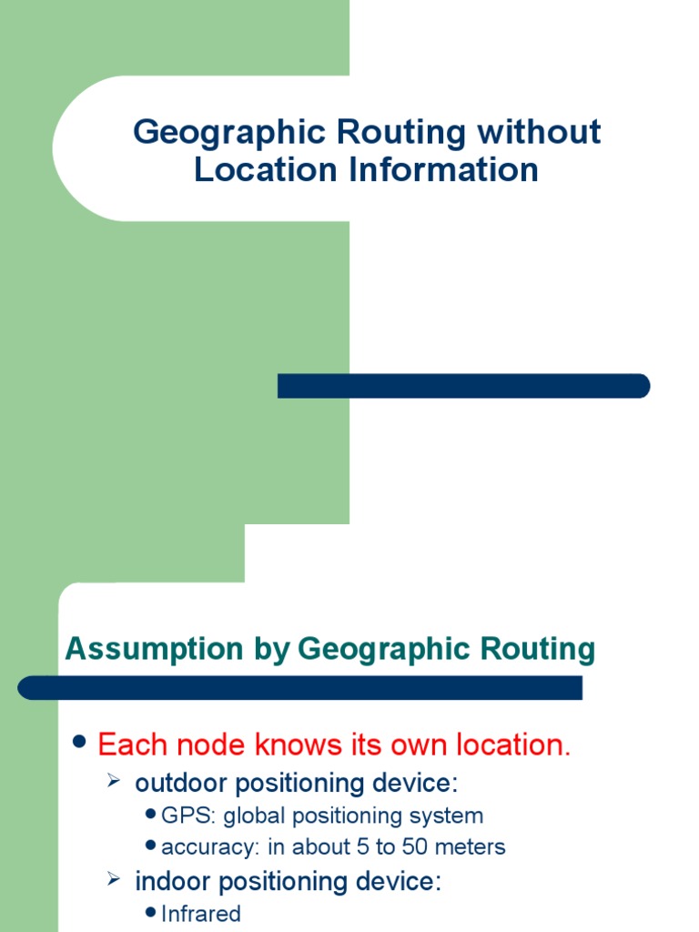 Geographic Routing Without Location Data | PDF | Routing | Domain Name