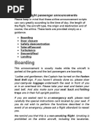 In Flight Service Script | PDF | Flight Attendant | Aviation
