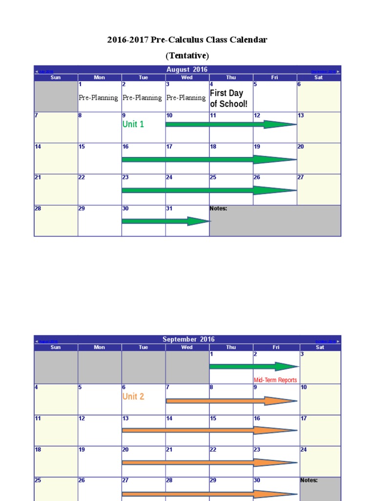 2016-2017 Class Calendar | PDF | Home & Garden | Art