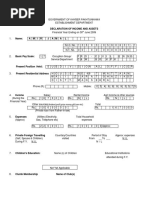 Declaration of Income and Assets | PDF | Deposit Account | Banks