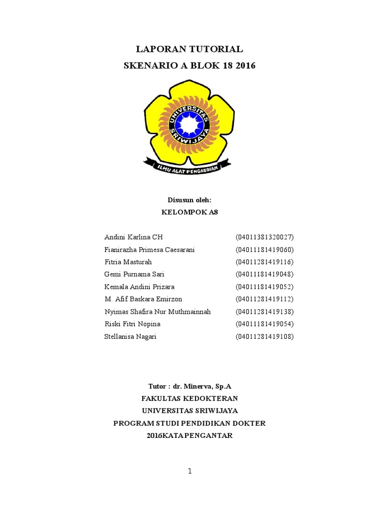 Laporan Tutorial Skenario A Blok 18 b8 | PDF | Kesehatan Holistik