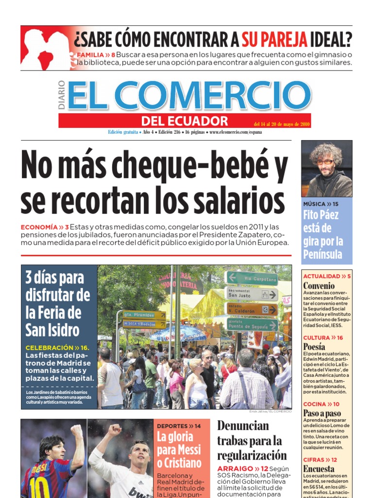El Comercio Del Ecuador Edicion 216 | PDF | Ecuador