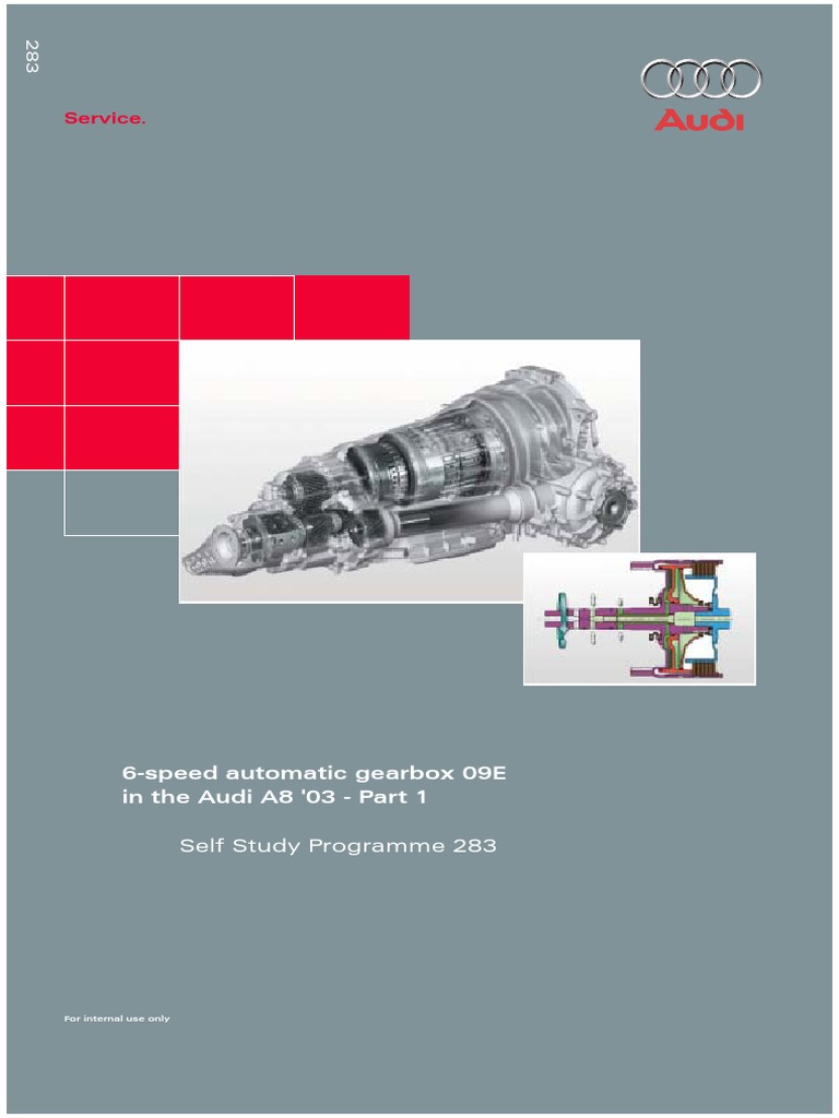 SSP 283 - Part1 - 6-Speed Automatic Gearbox 09E in The Audi A8'03 ...