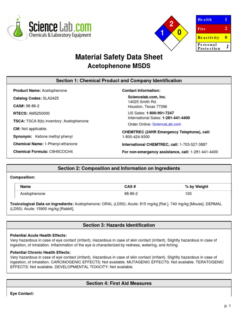 msds (1) | Toxicity | Water