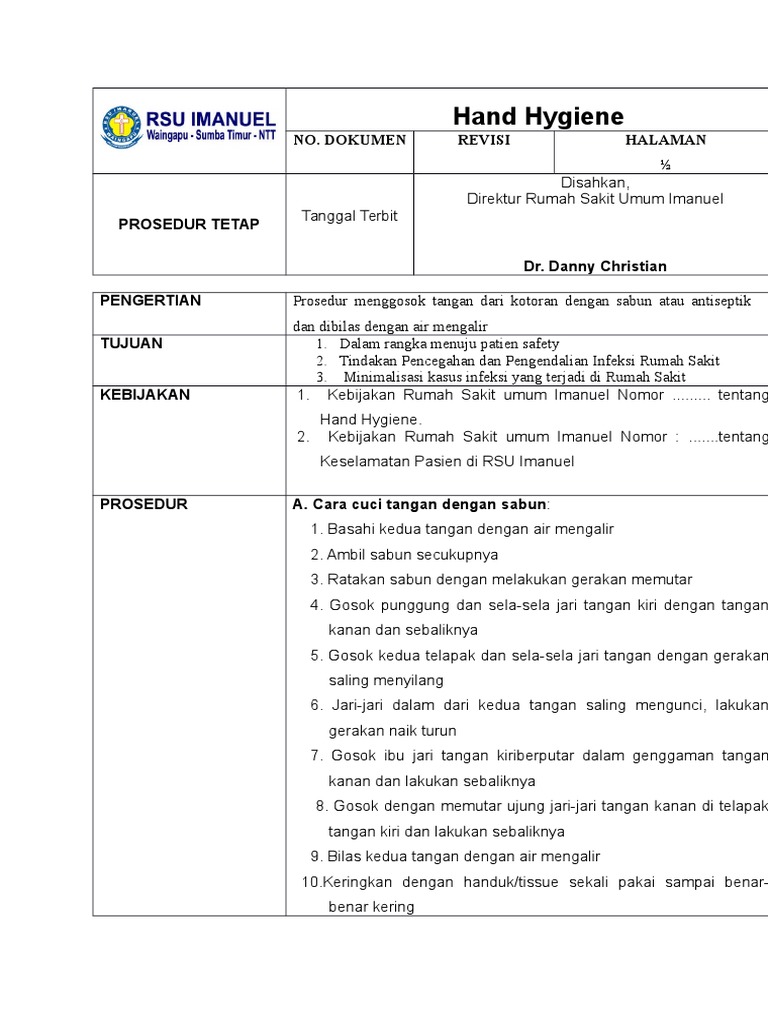 SOP Hand Hygiene | PDF