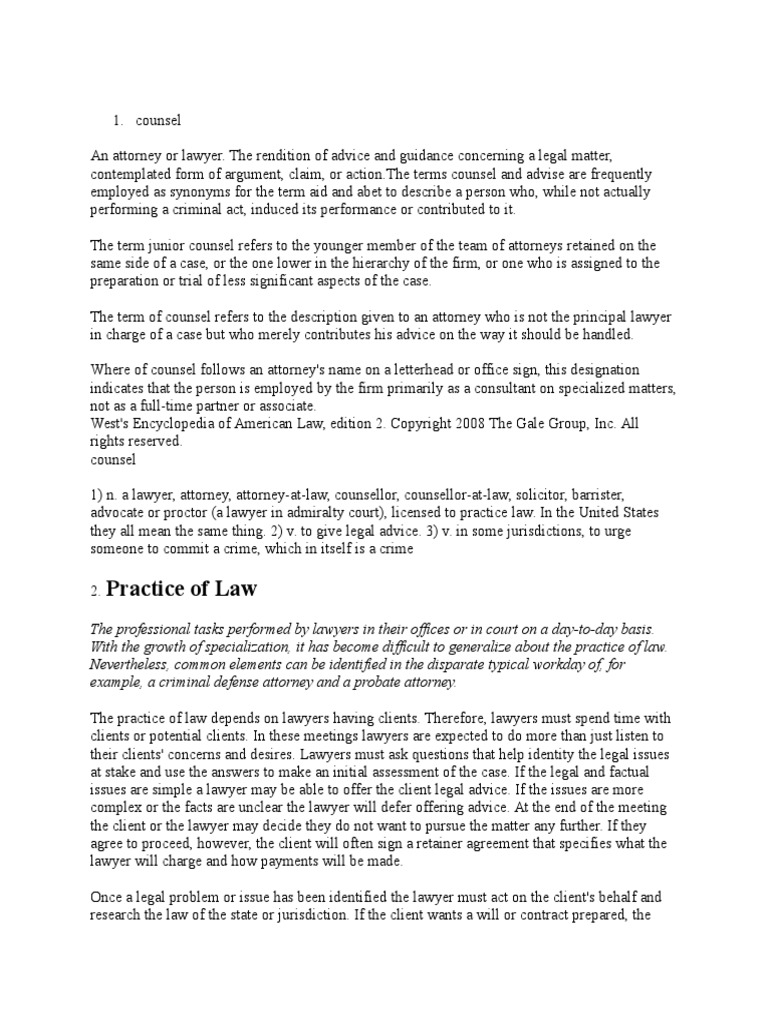 Legal Counseling | PDF | Lawyer | Judgment (Law)