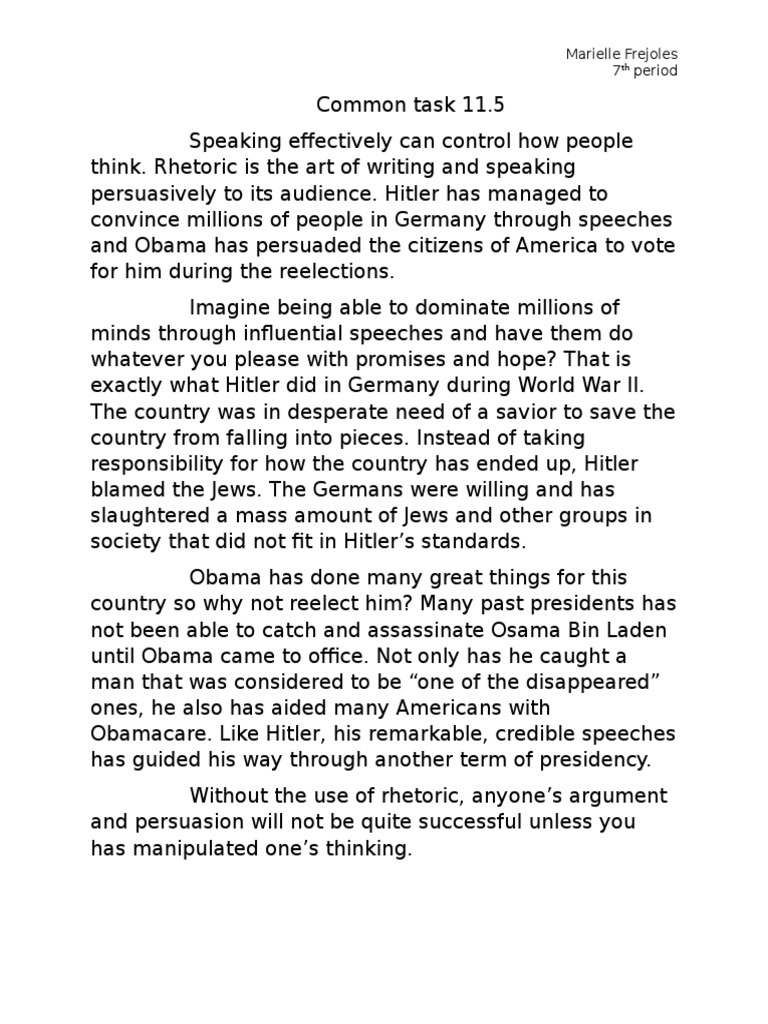 The Power of Rhetoric in Persuasion | PDF | History