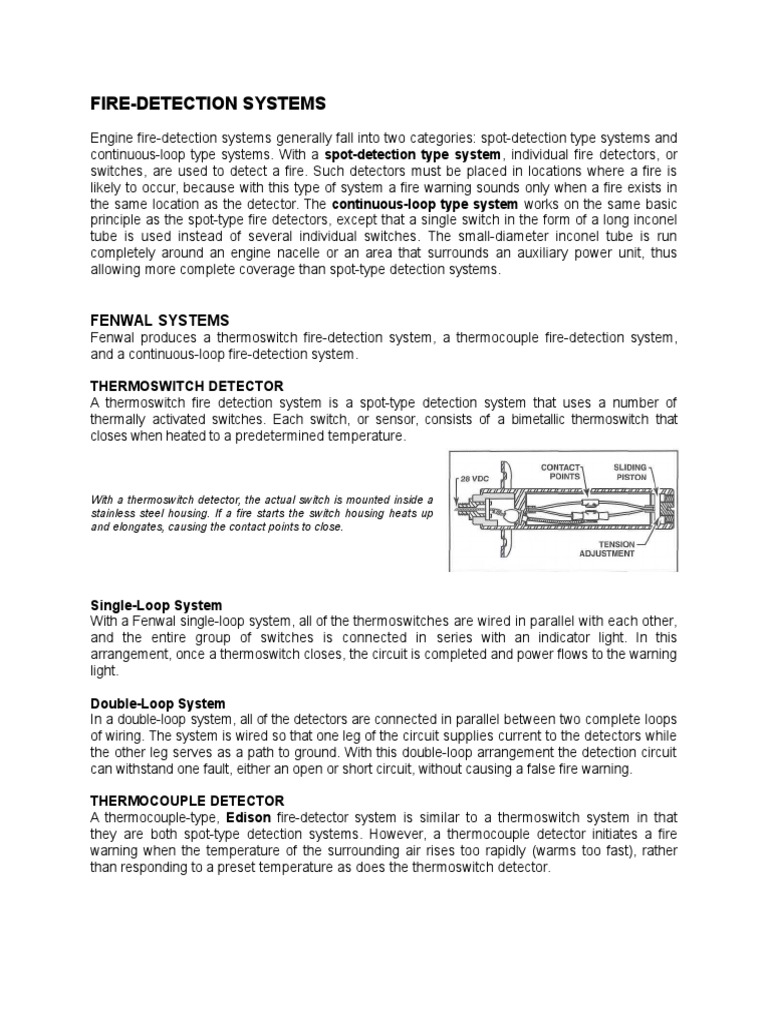 Overview of Fenwal Fire Detection Systems | PDF | Gases | Switch