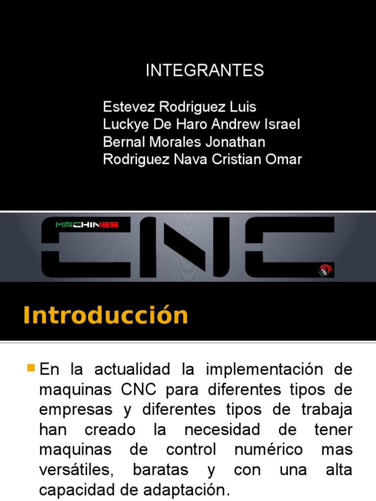 Presentación CNC | PDF | Six Sigma | Control numerico