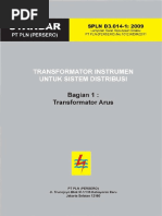 SPLN Trafo Tenaga Bag 2 - Final Dengan Perdir | PDF | Teknologi & Rekayasa