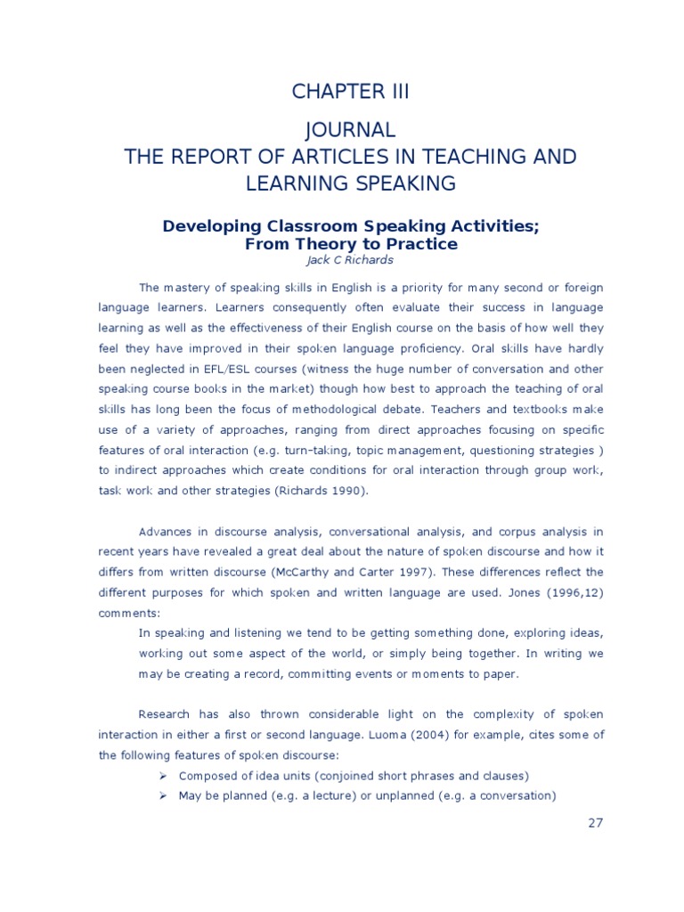 Reviews of Speaking Methods | PDF | Stress (Linguistics) | Conversation