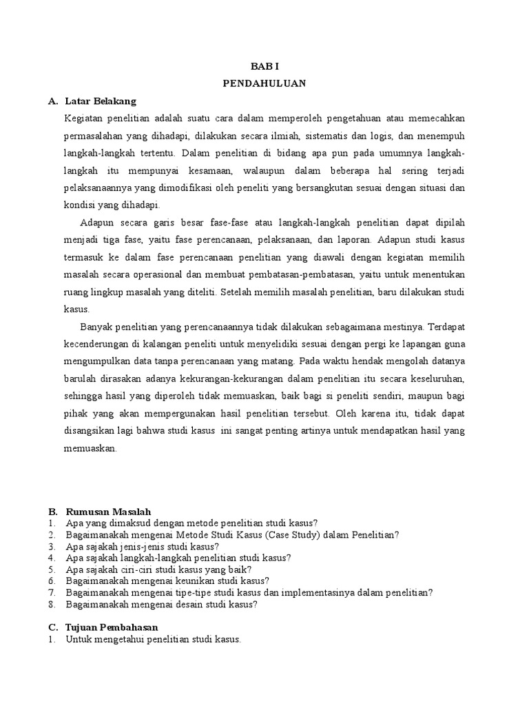 Studi Kasus | PDF