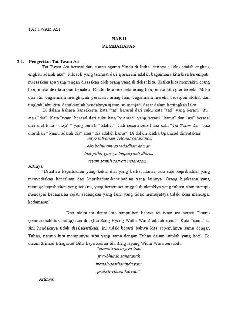 Tat Twam Asi | PDF